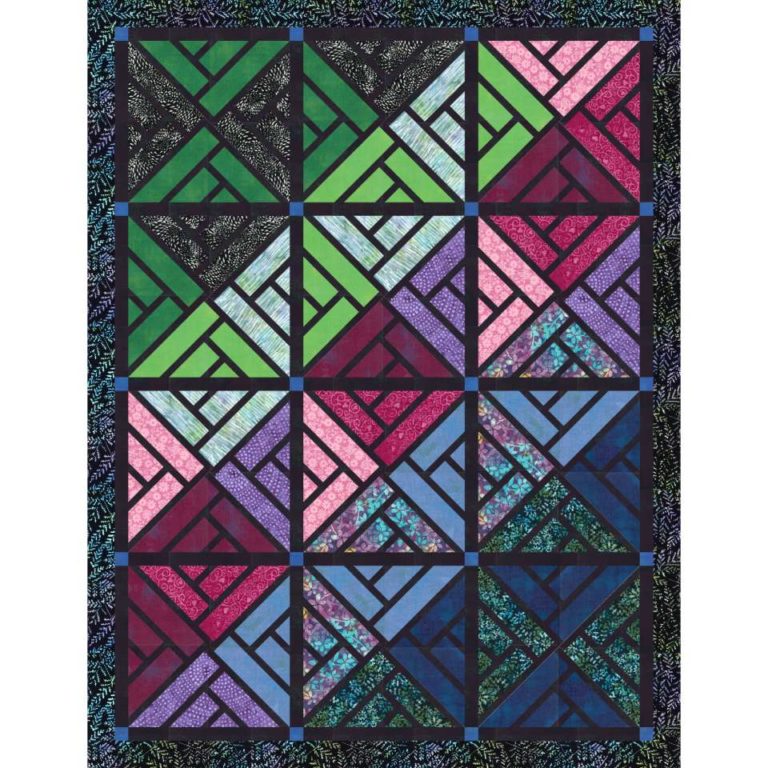 Stained Glass quilt pattern