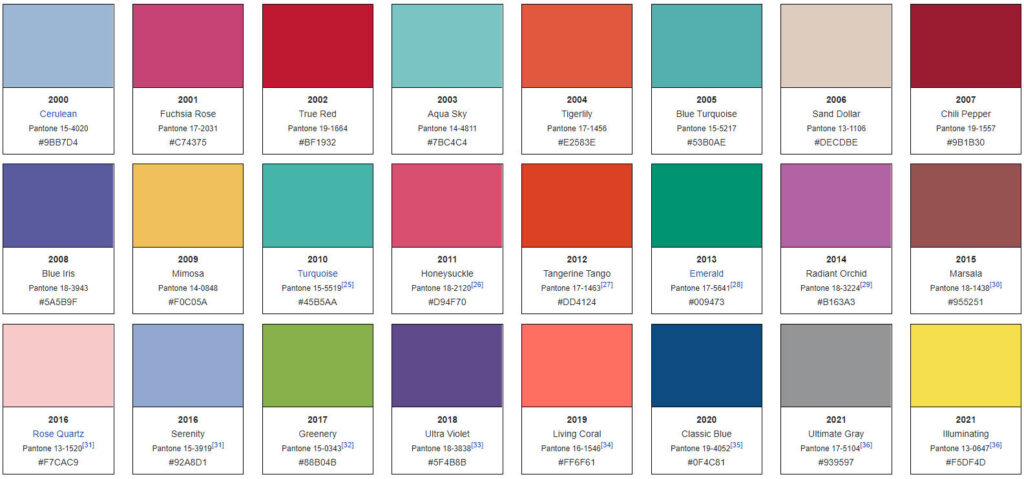 Pantone Colors